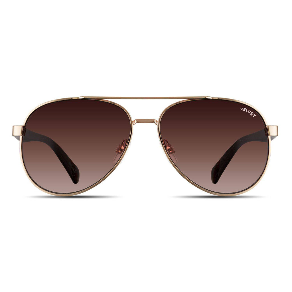 Velvet Eyewear® Classic Aviator Sun Set | 2 Timeless Aviators + Deluxe Case