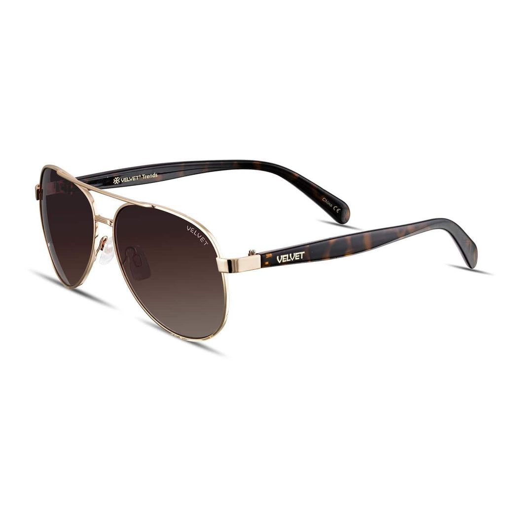 Velvet Eyewear® Classic Aviator Sun Set | 2 Timeless Aviators + Deluxe Case